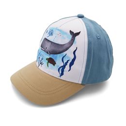 MaxiMo Jungen Baseball Capblau washed, Gr. 49, Canvas, Obermaterial: 75% Baumwolle, 25% Polyester, Caps, Blue Washed, Wal-Motiv, Basecap,