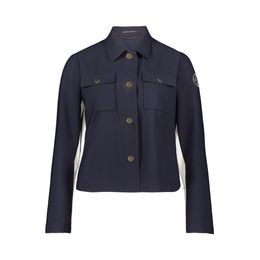Betty Barclay Damen Jackenblazer "Damen mit Taschen", blau, Gr. 36, Obermaterial: 88% Polyester, 12% Elasthan. Besatz: 88% Polyester, 12% Elasthan,