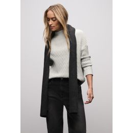 Rollkragenpullover Street One, Damen, Gr. 36, pelican grau meliert, Strick, Obermaterial: 50% Viskose, 28% Polyester, 22% Polyamid, meliert, regular fit normal, ohne Ausschnitt, Rippb&uuml;ndchen, Pullover Rollkragenpullover, mit Rippb&uuml;ndchen