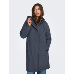 Only Damen Parka "ONLKARA LIFE PARKA CC OTW", blau, Gr. M, unifarben, Web, Obermaterial: 100% Polyester, Jacken