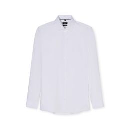 OLYMP Herren Businesshemd "OLYMP No. Six 24/Seven, Super Slim, Modern Kent", wei&szlig;, Gr. 38, 64% Baumwolle, 27% Polyester, 9% Elasthan, Hemden