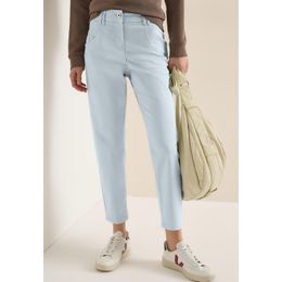 Cecil Damen 5-Pocket-Hose "Style Scarlett"diamond blau (l&auml;nge 26), Gr. 29, unifarben, Web, Obermaterial: 96% Baumwolle, 4% Elasthan. Futter: 100%
