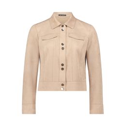 Betty Barclay Damen Jackenblazer "Damen langarm"natural, Gr. 42, Samt, Obermaterial: 95% Polyester, 5% Elasthan, Blazer