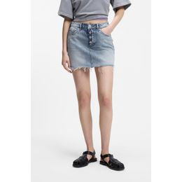 Hugo Damen Jeansrock "Galanie", blau, Gr. XL, unifarben, Denim/Jeans, Obermaterial: 100% Baumwolle, R&ouml;cke, in Mini-L&auml;nge, Mid Rise