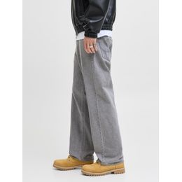 Jack & Jones JACK & JONES Herren Relax-fit-Jeans "JJIALEX JJORIGINAL SQ 067 NOOS", grau, Gr. 30, Abriebeffekte, Denim/Jeans, Obermaterial: 100% Baumwolle, Jeans