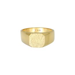 Kuzzoi Herren Siegelring "Basic Siegelring Herren Quadrat Matt 925 Silber", 62mm, Silber 925 (Sterlingsilber), gold, Silber 925 (Sterlingsilber),