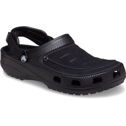 Crocs Herren Clog "Yukon Vista II LiteRide Clog", Gr. 39, schwarz, Croslite , Lederimitat, Schuhe, Sommerschuh, Gartenschuh, Trekking, mit