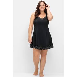 sheego Damen Tankini-Top, schwarz, Gr. 40, Polyamid, Bikini-Oberteile