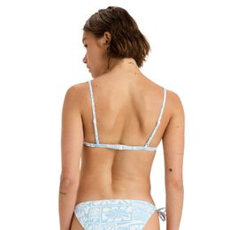 Roxy Damen Triangel-Bikini-Top "Flowers Wave Elongated Tikitri"sky blau surfenirs, Gr. M, Obermaterial: 85% Nylon, 15% Elasthan;, Bikini-Oberteile