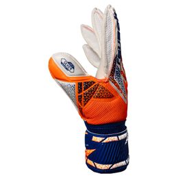 Reusch Kinder Torwarthandschuhe "Attrakt Silver Junior", blau, Gr. 4, mehrfarbig, 34% Polyester, 25% Elastodien, 5% Polyurethan, 1% Baumwolle,