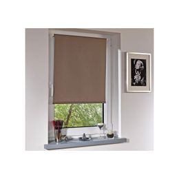 Seitenzugrollo Liedeco, B:45cm H:150cm, grau, Polyester, Rollos
