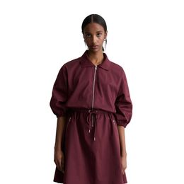 Marc O'Polo Damen Minikleid "aus Organic-Cotton-Mix-Stretch"merlot rot, Gr. M, MARC O'POLO DENIM, unifarben, Obermaterial: 68% Baumwolle, 27% Polyester, 5%