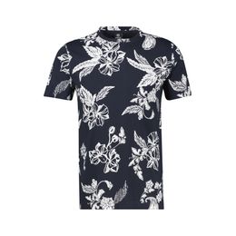 Kurzarmshirt Lerros, Jungen, Gr. L, classic navy, Jersey, Obermaterial: 100% Baumwolle, bedruckt, normal h&uuml;ftbedeckend, Rundhals, Shirts, mit floralem Allover-Print
