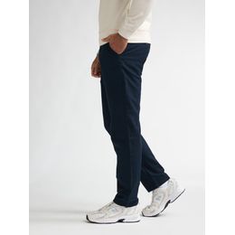 Herren Chinohose "Men Non Denim Chino", blau, Gr. M, PETROL INDUSTRIES, unifarben, Web, Obermaterial: 55% Leinen, 45% Baumwolle, Hosen, mit Tunnelzug