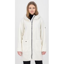 LPO Damen Fleecejacke "Fleece-Mantel Carry", beige, Gr. 40, 100% Polyester, Jacken, 2‐Wege‐Front‐Rei&szlig;verschluss