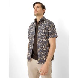 Brax Herren Kurzarmhemd "Style HARDY"beige, Gr. M, Web, 100% Baumwolle, Hemden