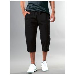 TRIGEMA Herren Jerseyhose "TRIGEMA 3/4 Freizeithose aus Baumwolle", schwarz, Basic, Gr. L, Web, 100% Baumwolle, Hosen