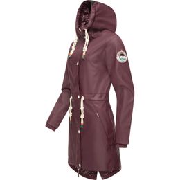 Navahoo Damen Regenjacke "Tropical Stormoo", rot, Gr. XXXL, Obermaterial: 70% Polyester, 30% Polyurethan. Innenfutter: 100% Polyester. &Auml;rmelfutter: