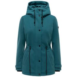 Navahoo Damen Kurzmantel "L&auml;chelstern 14"ocean, Gr. XL, Obermaterial: 100% Polyester. Innenfutter: 100% Polyester. &Auml;rmelfutter: 100% Polyester,