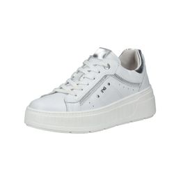 Nero Giardini Damen Plateausneaker "Nero Giardini Sneaker Leder/Textil", Gr. 35, wei&szlig;, Leder, Textil, Schuhe
