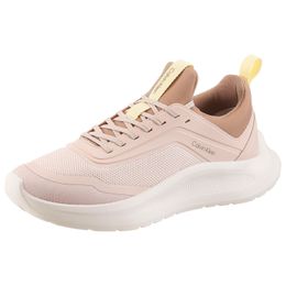 Calvin Klein Damen Slip-On Sneaker "LIGHT RUNNER SOCK MESH LYCRA", Gr. 37, rosa, Textil, kontrastfarbene Details, Schuhe, Slipper, Halbschuh,