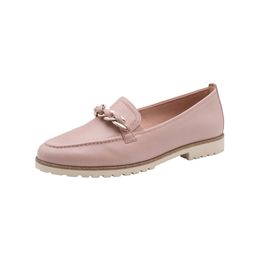 Tamaris Damen Slipper "Tamaris Slipper Leder", Gr. 36rose, Leder, Schuhe