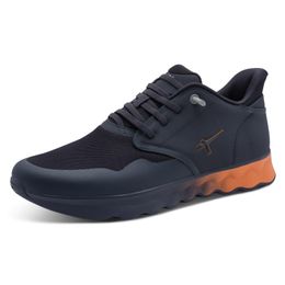 Tamaris Herren Slip-On Sneaker, Gr. 44navy kombiniert, Lederimitat, Textil, kontrastfarbene Details, unifarben, Schuhe, Freizeitschuh, Halbschuh mit