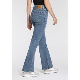 Levi's LEVI'S Damen Schlagjeans "726 HR FLARE", blau, Gr. 26, Web, Obermaterial: 85% Baumwolle, 7% Lyocell, 6% Elastomultiester, 2% Elasthan, Jeans