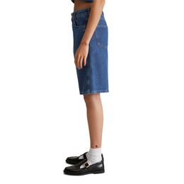 Marc O'Polo Damen Shorts "aus Rigid Denim ohne Elasthan", blau, Gr. 33, MARC O'POLO DENIM, unifarben, Obermaterial: 100% Baumwolle, Hosen