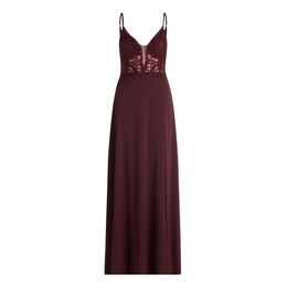 Vera Mont Damen Abendkleid "Damen mit Stickerei"prune wine, Gr. 42, Obermaterial: 100% Polyester. Besatz: 100% Polyamid. Futter: 100% Polyester,
