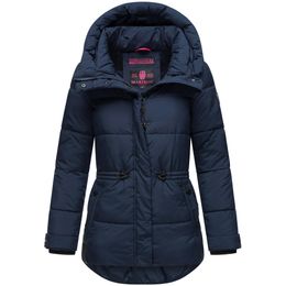 Marikoo Damen Winterjacke "Akumaa", blau, Gr. S, 100% Polyester, Jacken, mit tailliertem Schnitt