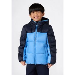 Champion Jungen Steppjacke "Colorblock Outdoor Hooded Jacket", blau, Gr. XL, Steppware, Obermaterial: 100% Polyamid, Jacken, mit Kapuze, wasser- und