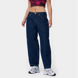 Santa Cruz Damen Stoffhose "CLASSIC BARREL PANT", blau, Gr. M, Obermaterial: 94% Baumwolle, 6% Polyester, Hosen, aus Baumwolle und Polyester, f&uuml;r