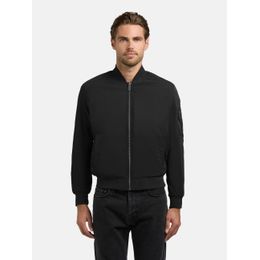 Khujo Herren Bomberjacke "Tawas", schwarz, Gr. L, Obermaterial: 70% Baumwolle, 30% Nylon. Innenfutter: 100% Polyester, Jacken, L&auml;ssige Herren