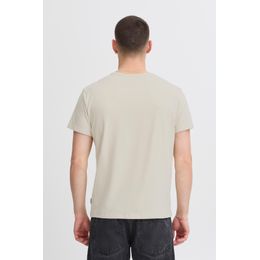 Blend Herren Rundhalsshirt "BHDinton tee crew", grau, Gr. L, unifarben, Single Jersey, Obermaterial: 95% Baumwolle, 5% Elasthan, Shirts, mit