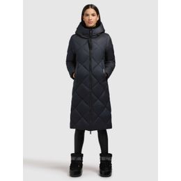 Khujo Damen Steppmantel "SALIA", blau, Gr. M, unifarben, Web, 100% Nylon, M&auml;ntel