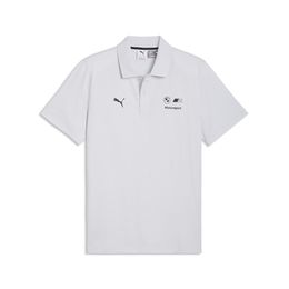 Puma Damen Poloshirt "BMW M MOTORSPORT Essentials Polo Herren"silber mist gray, Gr. M, Obermaterial: 100% Baumwolle; Kragen: 96% Baumwolle, 4%