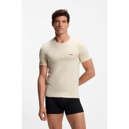BOSS Herren T-Shirt "TShirtRN 3P Classic", Gr. Mopen miscellaneous 975, Jersey, Obermaterial: 100% Baumwolle, Shirts, mit BOSS Stickerei