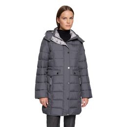 Betty Barclay Damen Steppjacke "Damen mit abnehmbarer Kapuze", grau, Gr. 42, Obermaterial: 100% Polyester. Besatz: 100% Polyester. Futter: 100%