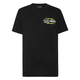 Plein Sport Herren T-Shirt "Rundhals-T-Shirt", schwarz, Gr. S, Obermaterial: 100% Baumwolle, Shirts