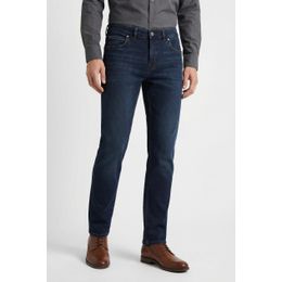 OLYMP Herren 5-Pocket-Jeans "Oskar", blau, Gr. 32, Denim/Jeans, Obermaterial: 98% Baumwolle, 2% Elasthan, Jeans