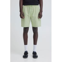 Leinenhose Blend "BHAban", Herren, Gr. XXL, US-Gr&ouml;&szlig;en, fair gr&uuml;n, 70% Baumwolle, 30% Leinen, meliert, Basic, weit kniefrei, Hosen, Sommerliche Shorts mit elastischem Bund und Kordel