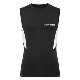 Plein Sport Jungen T-Shirt "Tanktop", schwarz, Gr. XL, Obermaterial: 90% Polyester, 10% Elasthan; Futter: 92% Polyester, 8% Elasthan, Shirts