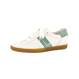 Paul Green Damen Sneaker "Paul Green Sneaker Leder", Gr. 37,5wei&szlig;, gr&uuml;n, Leder, Schuhe