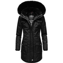 Navahoo Damen Wintermantel "Tiniis", schwarz, Gr. XS, Oberstoff: 56% Nylon, 44% Polyester. Futter: 100% Polyester. Wattierung: 100% Polyester.