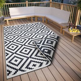 Teppich OTTO HOME, B:160cm H:5mm L:230cm, schwarz, Kunstfaser, Wohnzimmer, Teppiche, "Ronda Wendeteppich", Sisal-Optik, Flachgewebe, In- und Outdoor,