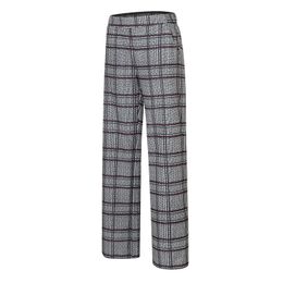 MAC Damen Stoffhose "CHIARA", grau, Gr. 46, bedruckt, Web, Obermaterial: 90% Polyester, 10% Elasthan, Hosen, Sommerhose mit All-Over Print