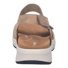 Josef Seibel Damen Sandale "Estelle 13", Gr. 38, beige, Nubukleder, Schuhe, Sommerschuh, Komfortschuh mit praktischen Klettverschl&uuml;ssen, G-Weite