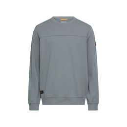 Camel Active Herren Sweater, grau, Gr. XXXL, unifarben, Sweatware, Obermaterial: 100% Baumwolle, Sweatshirts, mit Rundhals