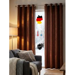Vorhang WIRTH, B:172cm H:160cm, braun, Chenille, Polyacryl, Wohnzimmer, Gardinen, "Trondheim B"